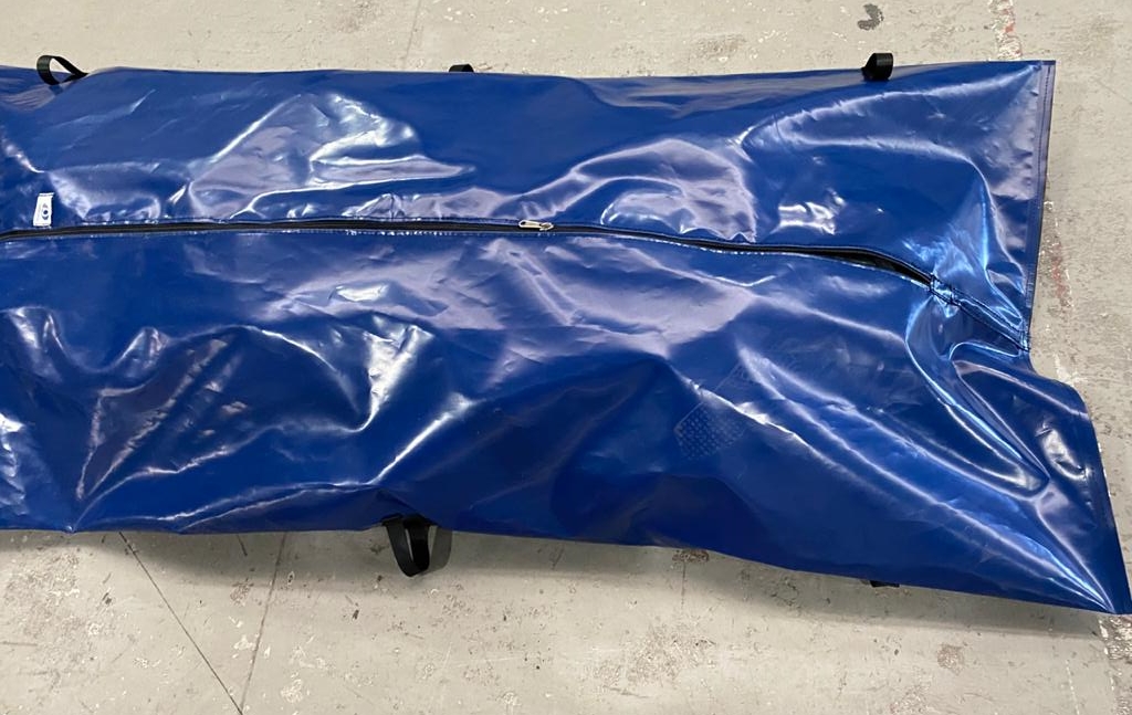 Body bag PVC 550 micron heavy duty unsupported XXX large - Bandage